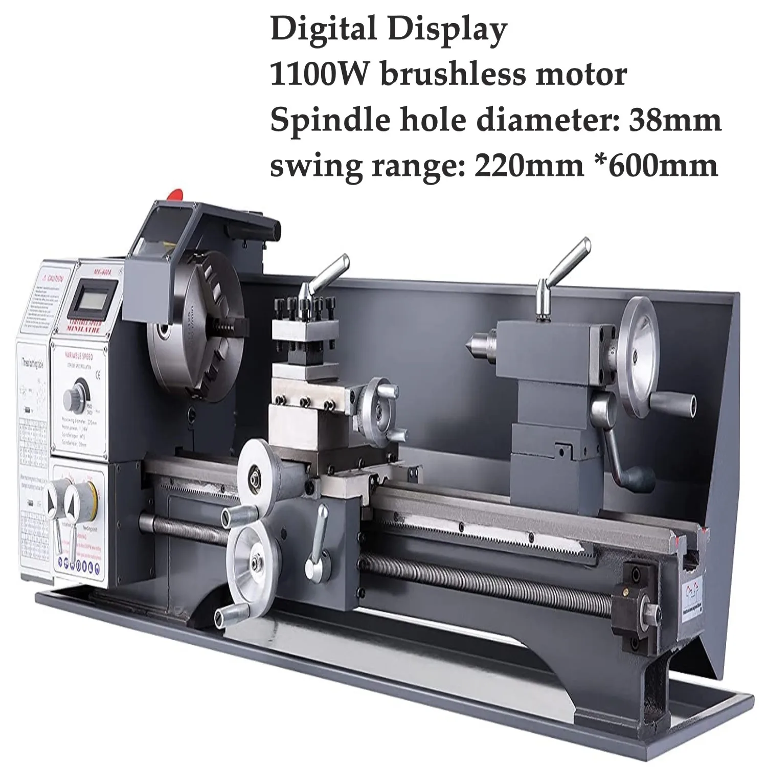 1100w Mini Metal Lathe | Metal Precision Lathe | 1100w Lathe 600mm ...