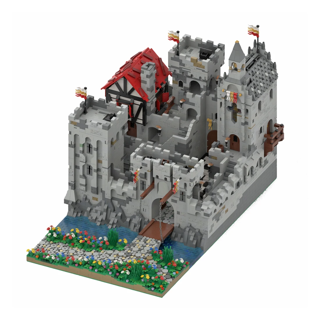 Authorized-MOC-45559-12323parts-The-Highstone-Fortress-Model-Kits ...