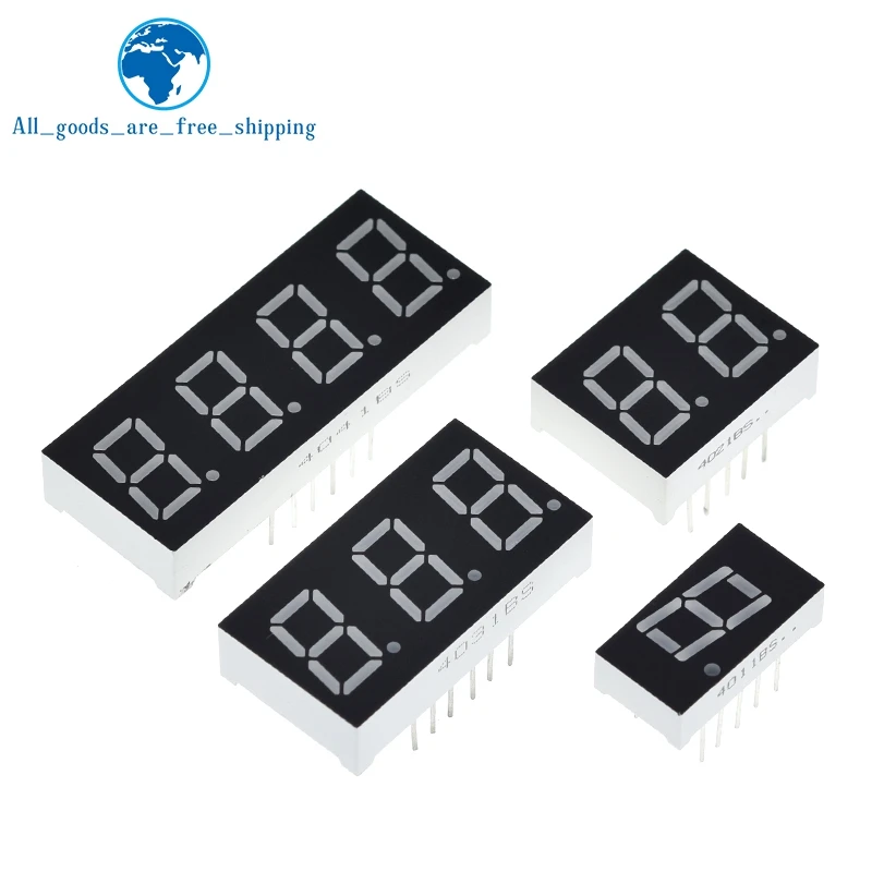 0.4 Inch Digital Tube LED Display 1Bit 2 Bit 3 Bit 4 Bit Clock Common ...