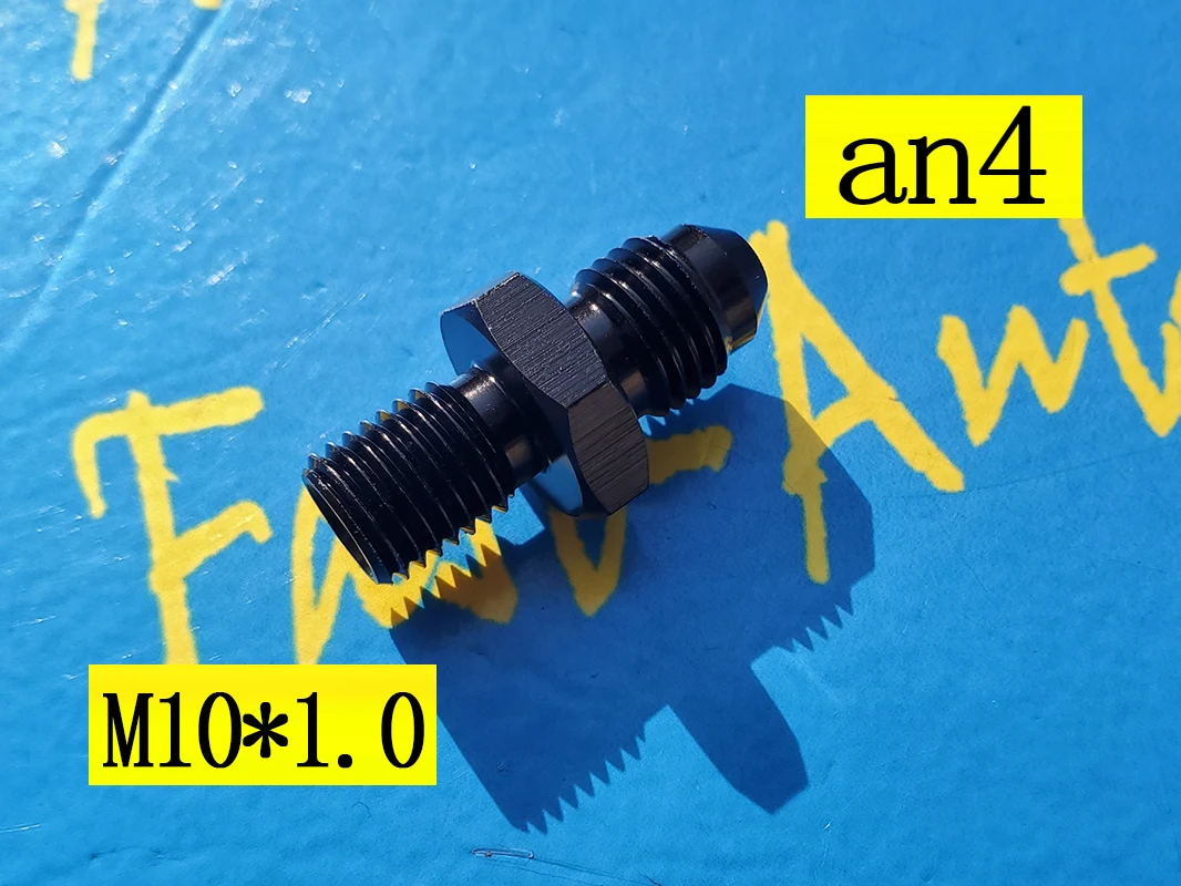 male M10 P1.0 M10 * 1.0 M10*1.0 to 4an an4 an 4 male adaptor adapter Fitting|adapter fitting|an ...