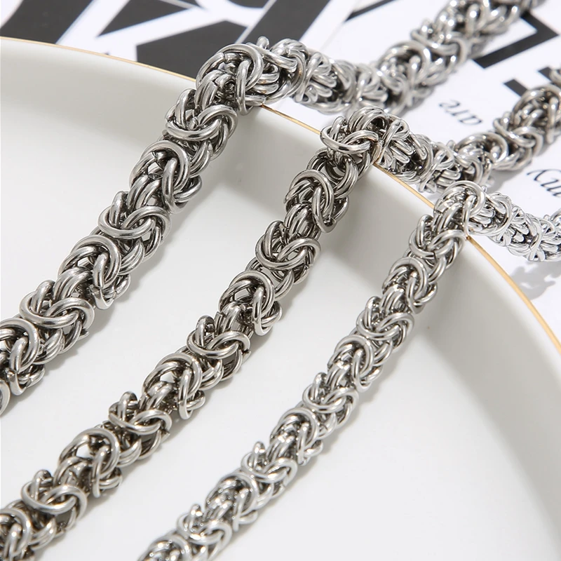 6/7/8mm 316l Stainless Steel Chain Necklace For Men Male Party Jewelry ...