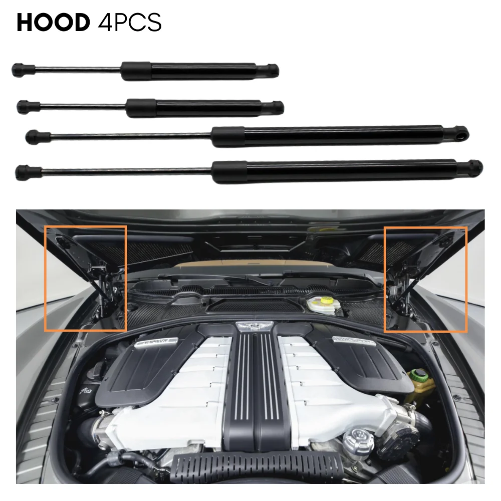 4pcs-Auto-Front-Hood-Lift-Supports-for-Bentley-Continental-Gt-Gtc-2011 ...