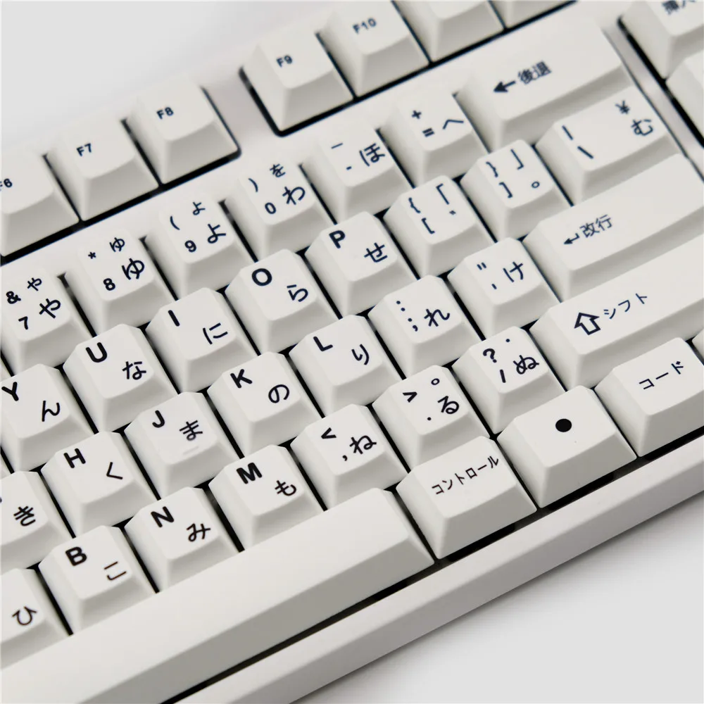 Black and White Japanese PBT Hot Sublimation Keycap Mechanical Keyboard ...