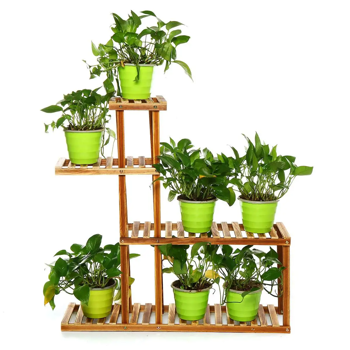 Multi camada suporte de planta flor rack com rodas prateleiras de ...