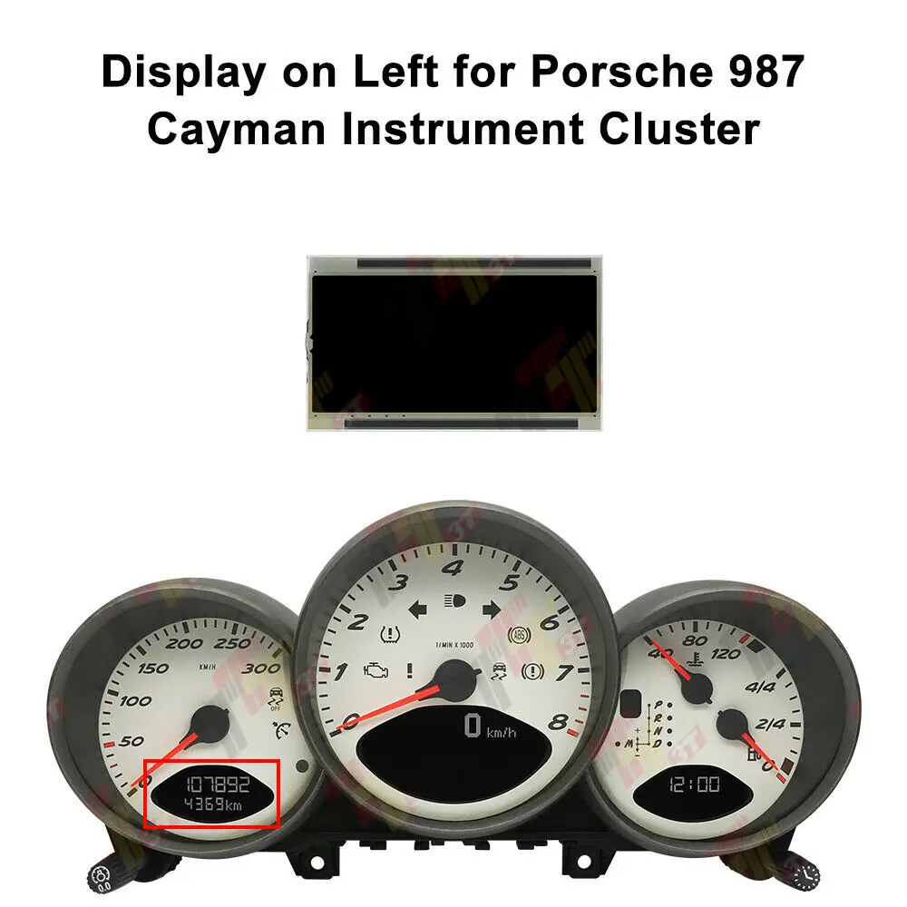 Left Lcd Display For Porsche 911 (997) Boxster 987 Cayman 987 For Ruf ...