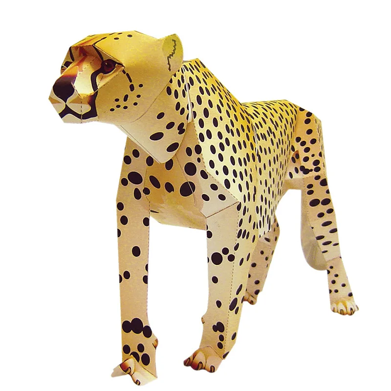Cheetah-Leopard-Jaguar-Handmade-Origami-Art-Folding-Mini-3D-Paper-Model ...