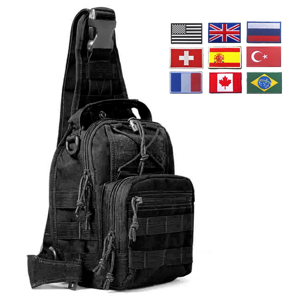 600D Military Tactical Shoulder Bag EDC Outdoor Travel Backpack ...