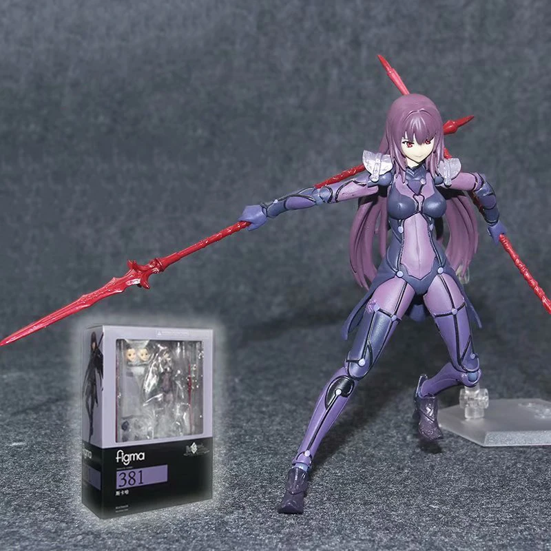 Fighting Girl Anime Figure Fate Grand Order Lancer Scathach Figma #381 ...