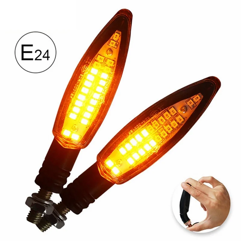 Motorcycle Turn Signal LED Light E24 Flowing Water Blinker Flashing ...
