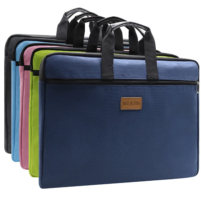 A4-Portable-File-Bag-Canvas-Oxford-Cloth-Multi-layer-Information-Bag ...