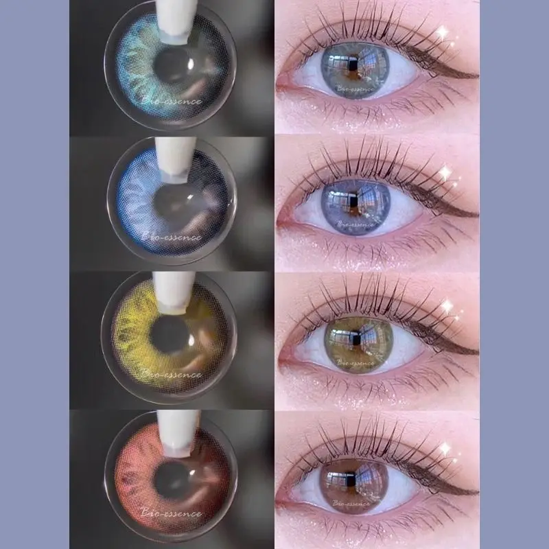 2pcs(1Pair) Colored Contact Lenses Eye Contact Lenses Blue Spark Beauty ...