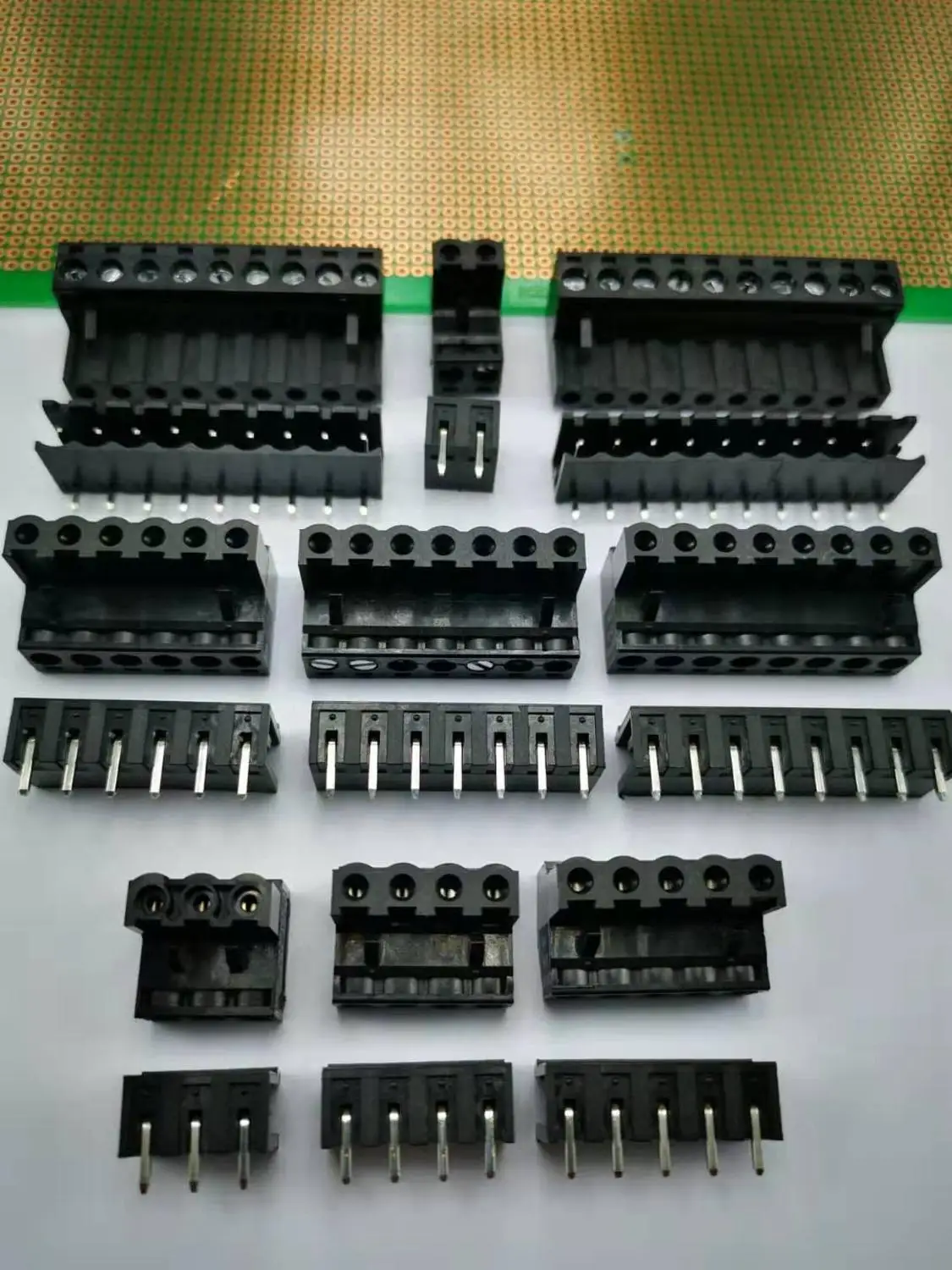 Black Plug Type Terminal Distance 5.08mm Bent Pin Male And Female 2p ...