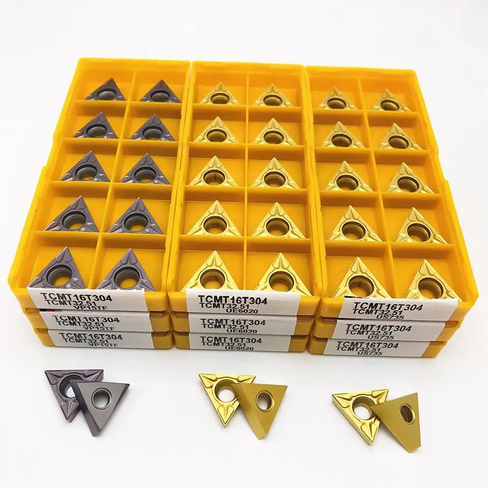 TCMT16T304 TCMT16T308 MA VP15TF UE6020 US735 carbide insert TCMT ...