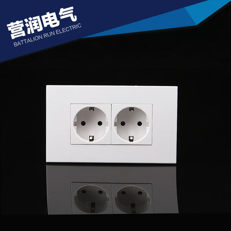 146mm type European German standard double wall power outlet CE ...