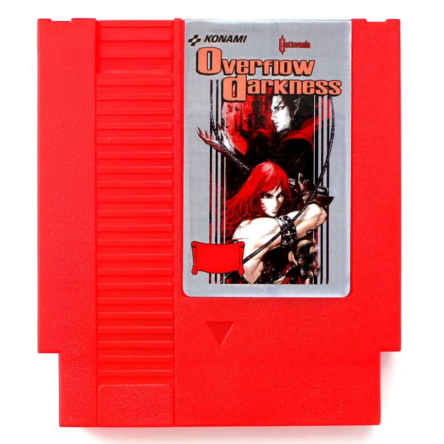 Overflow Darkness 72 Pins Game Card For 8 Bit Game Player - Memory ...