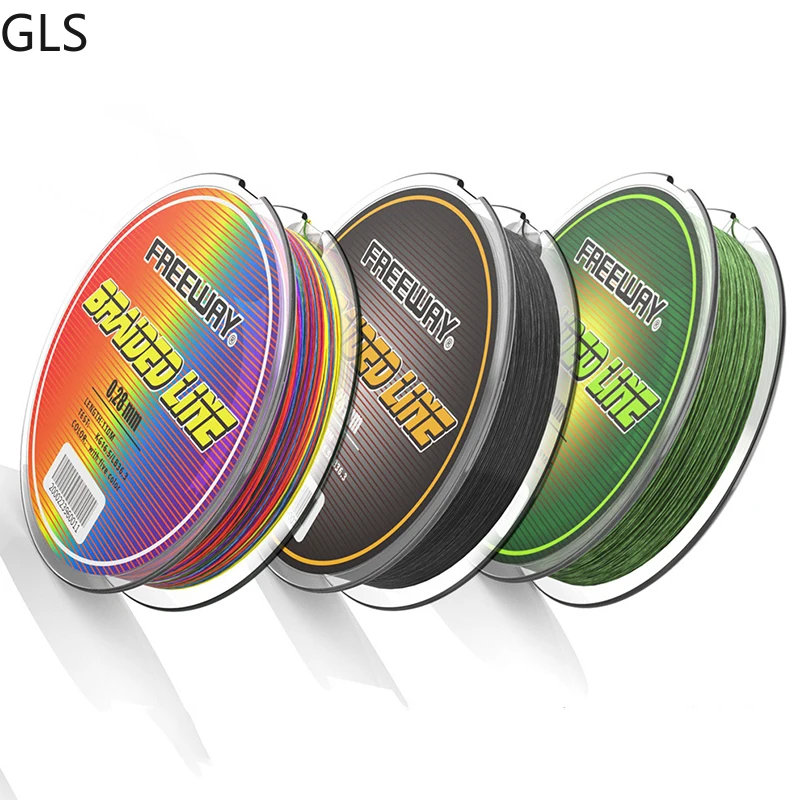 Strong Multifilament PE Line 110M MultiColor 4 Strands Braided Fishing ...