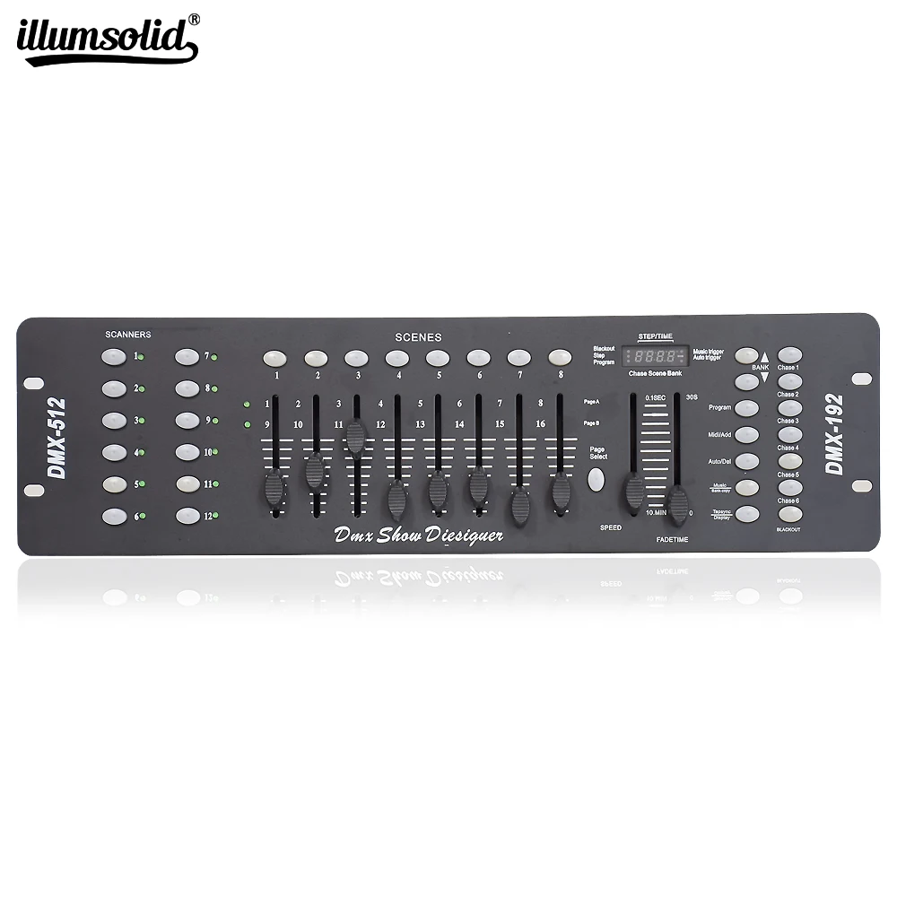 Controller Dmx 192 DJ Equipment 192 Channels DMX512 Console Used To Control Stage Lighting ...