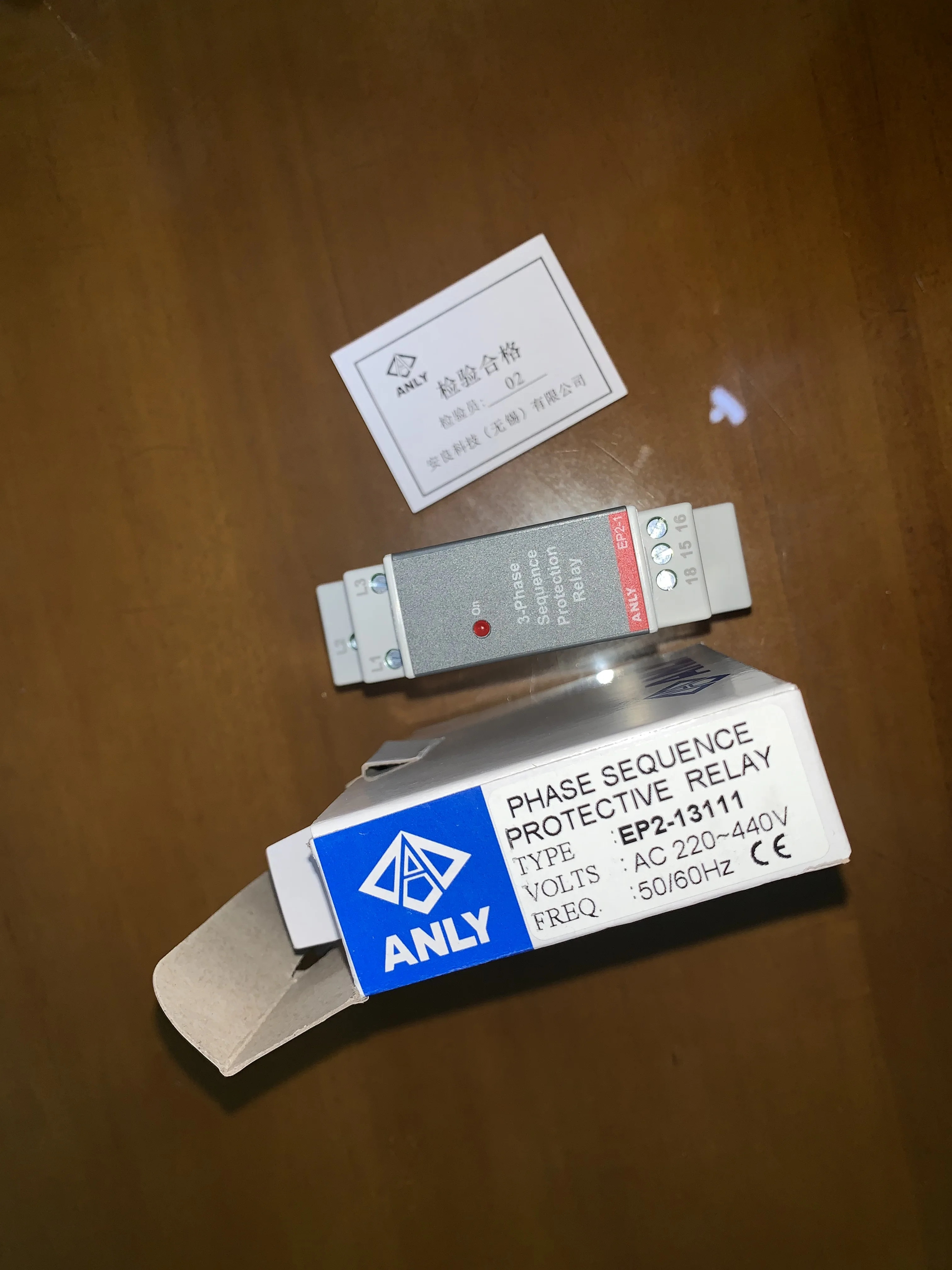 Original Ep2-01110 Ep2-13111 Anly Taiwan Ep2-01 Three Phase Sequence ...