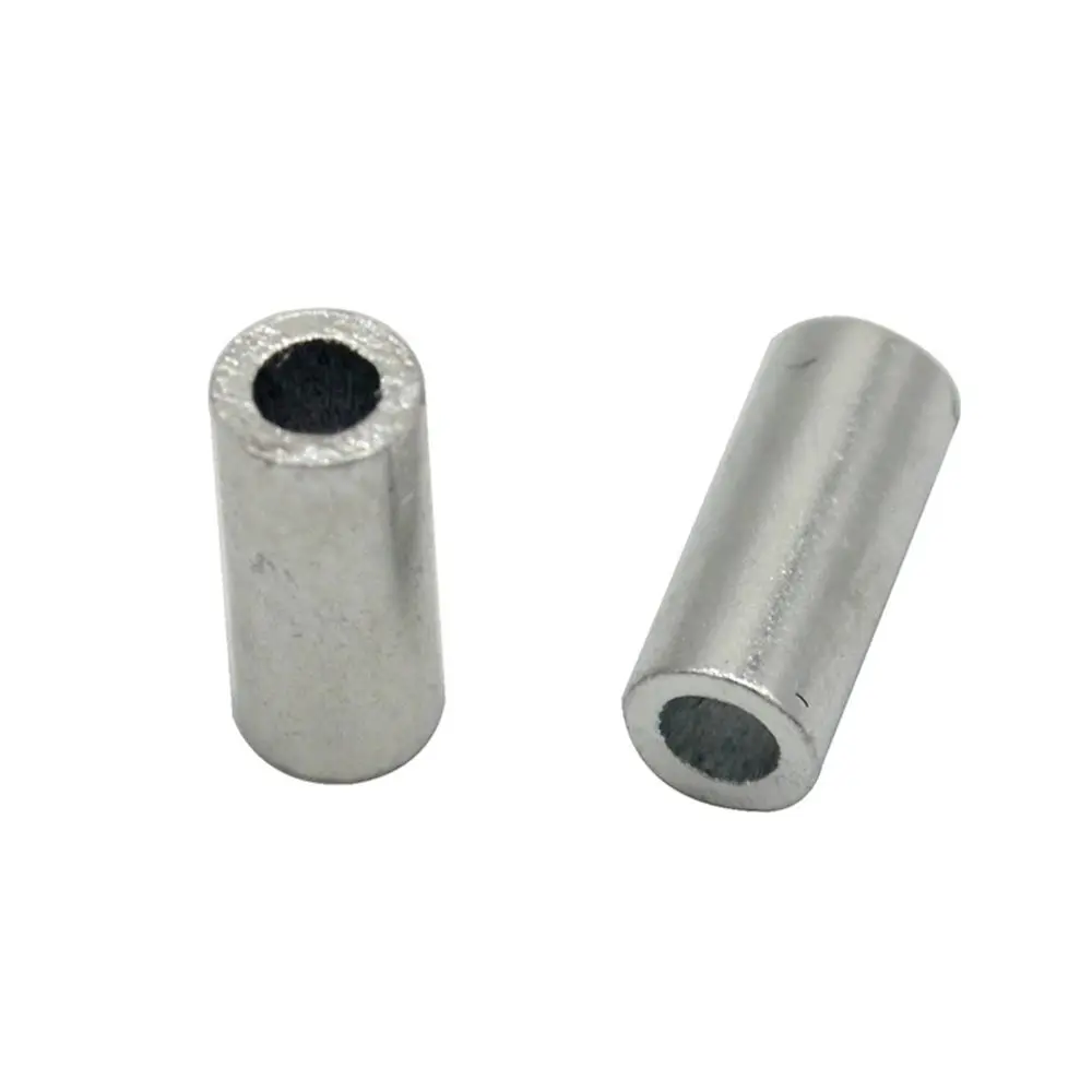 100PCS Single Aluminum Round Wire Crimp Sleeves - Easy Fishing Tackle