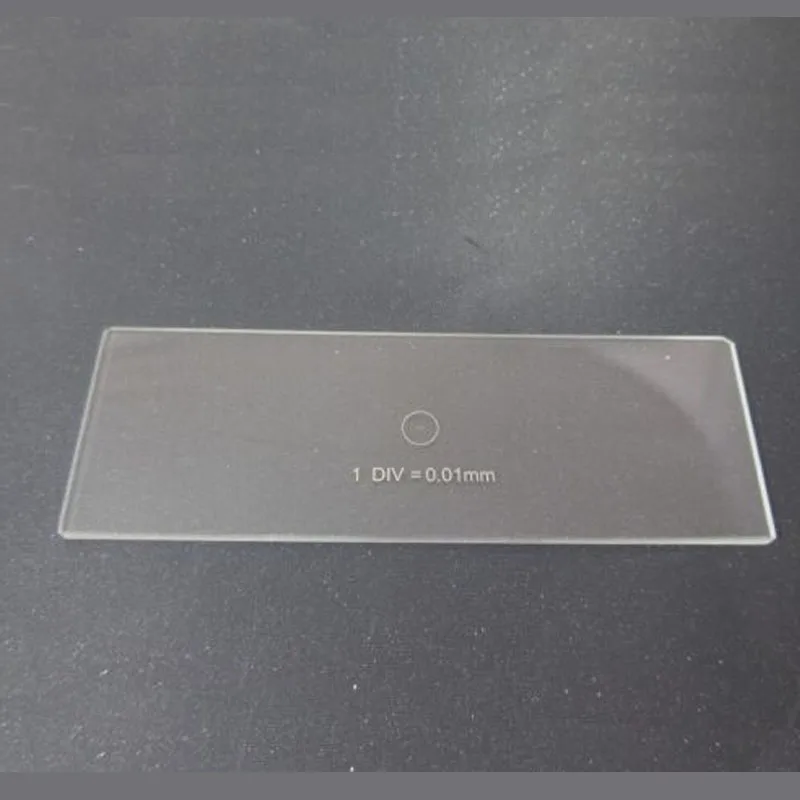 0.01MM Microscope Stage Micrometer Glass slide Reticle Measuring ...