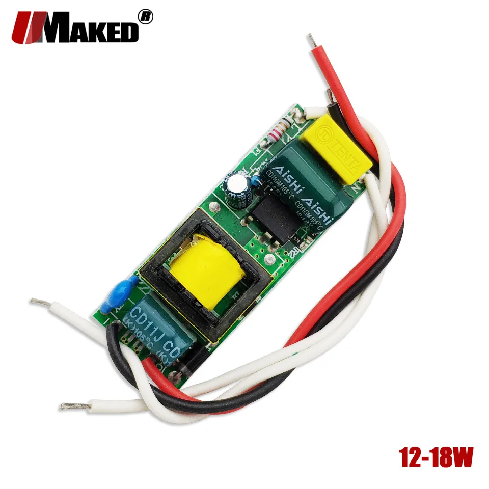 2/10pc LED Driver 12-18x1W Constant Current 300mA Inside PCB High Power ...