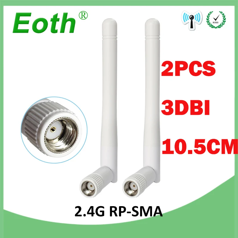 2.4Ghz Antenna wifi 3dbi RP SMA male Connector wifi antenna 2.4G antena ...