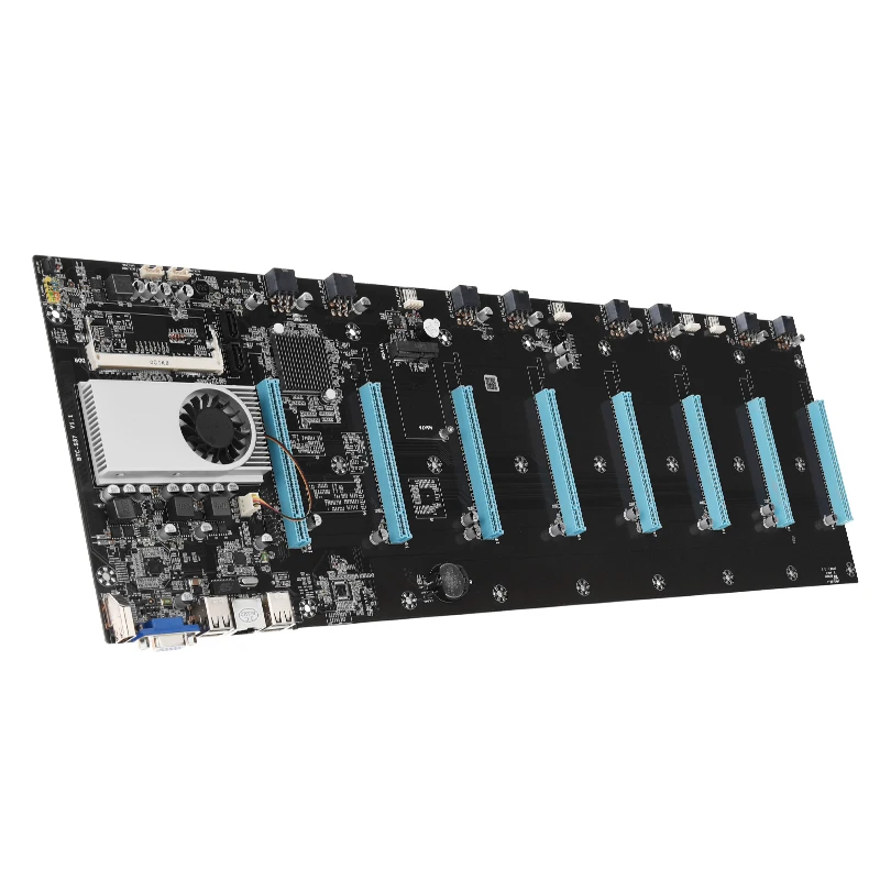 Placa base BTC S37 de 65mm, Gigabit, Bitcoin/ETH, ATX, 8gpu|Tablero de ...