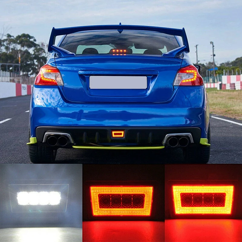 Smoked Lens LED Taillight Rear Fog Lamp Light, Rear Bumper Brake ...