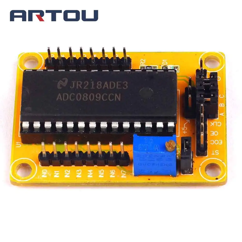 Adc0809 Module 8-bit 81 Parallel Ad Board Analog To Digital Conversion Program Digital Voltmete ...