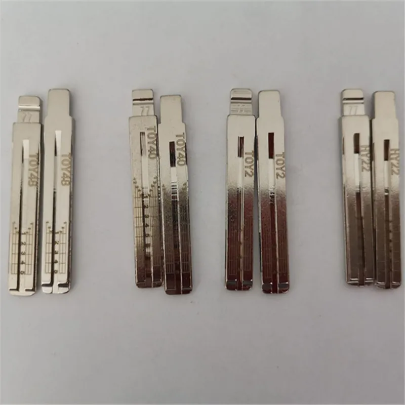 Toy2 Toy40 Toy48 Hy22 Engraved Line Key Blade For Toyota Lexus Hyundai ...