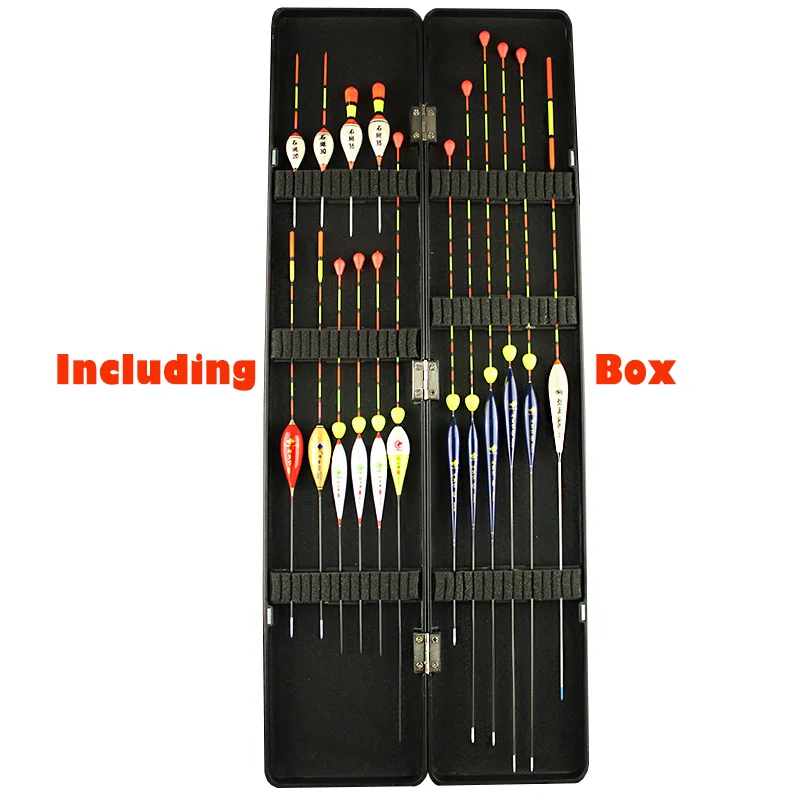 16pcs/Lot (Including Box) Fishing Floats Set Buoy Bobbers Carp Fishing ...