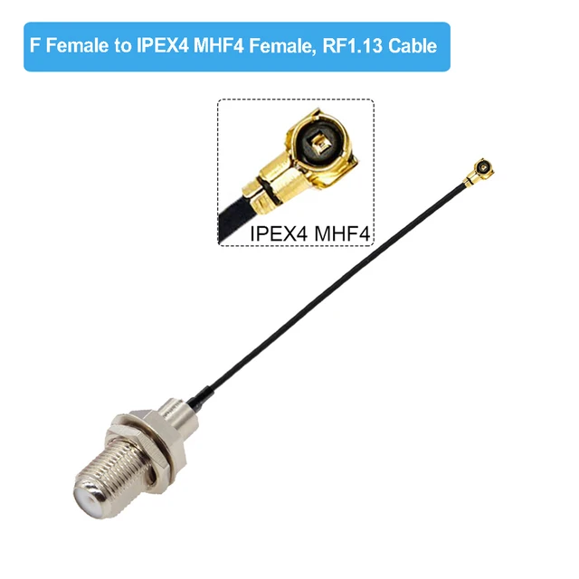 2 개/몫 F 암-u.FL/IPX/IPEX4 MHF4 암 잭 피그 테일 RF1.13 RF 동축 케이블 3G 안테나 연장 코드 와이어