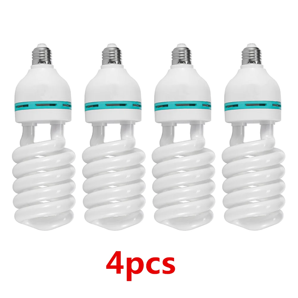 4pcs 150 135 45 Watt 5500K High Bright Photography Daylight Fluorescent ...