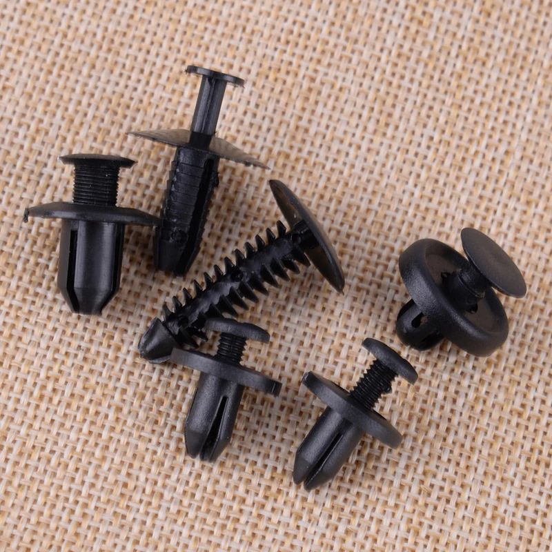 Set Fastener Clip Accessory Body Interior Panel Plastic Push Pin ...