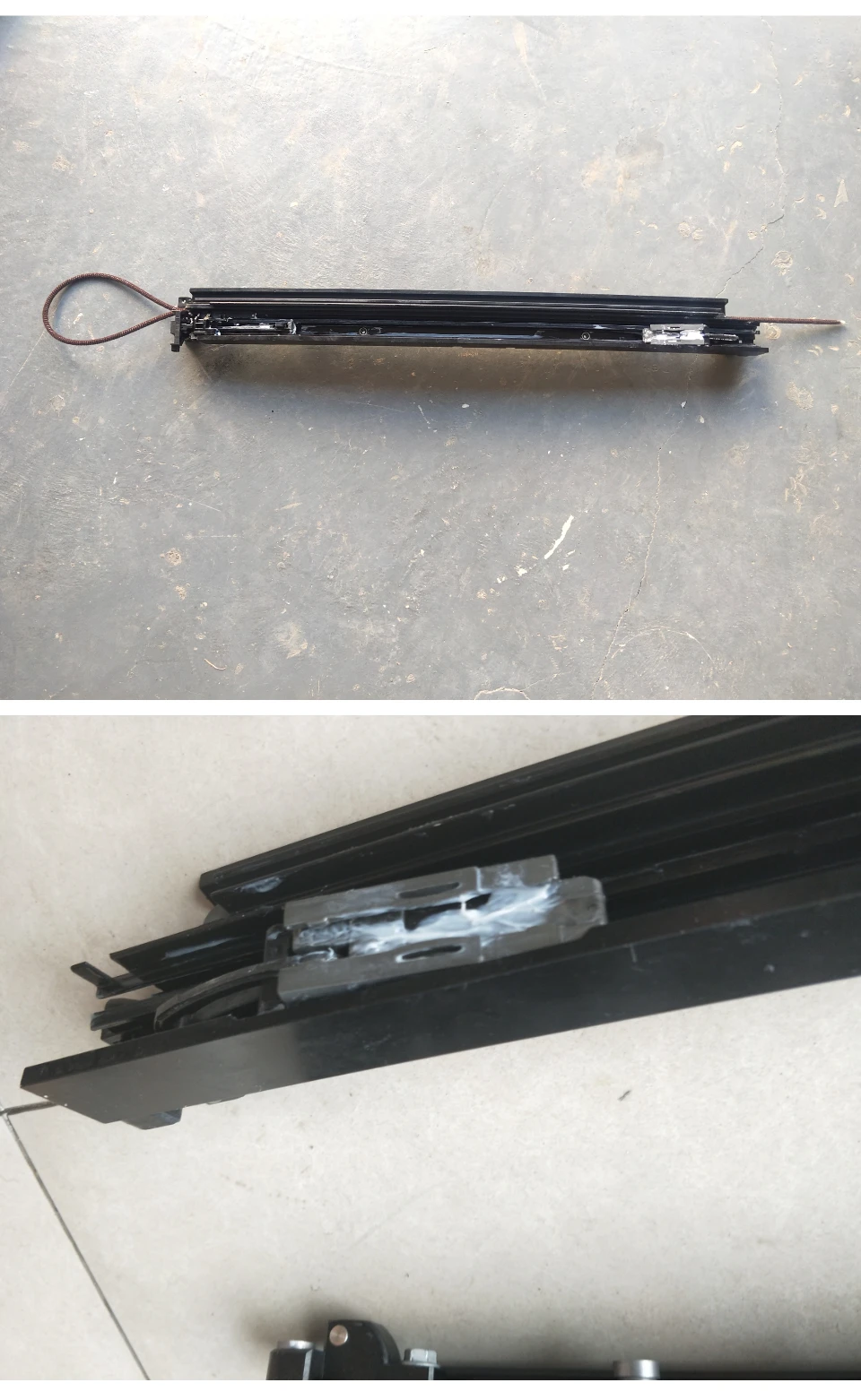 RS01 파노라마 썬 루프 가이드 레일 프레임 트랙 벤츠 C W205 GLC W253 유리 채광창 슬라이드 2057800175/ ...