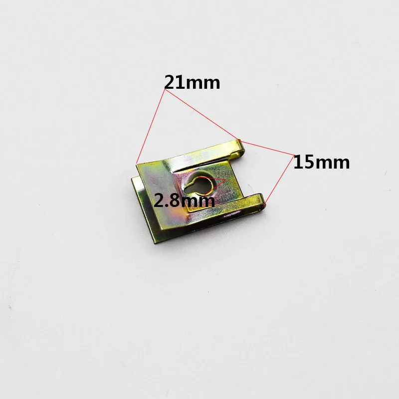 20Pcs-Car-Fastener-Clip-Screw-Base-U-Type-Nut-Mounting-Fastener-Clips ...