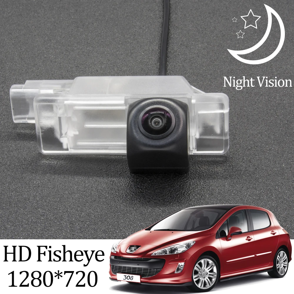 Owtosin HD 1280*720 Fisheye Rear View Camera For Peugeot 308 T7 ...