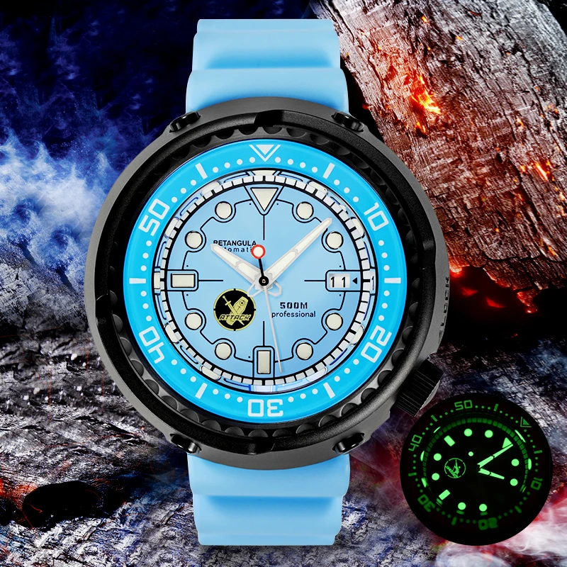 Rdunae Titanium 52mm Big Tuna Watch For Man Nh35 Movement Sapphire C3 ...