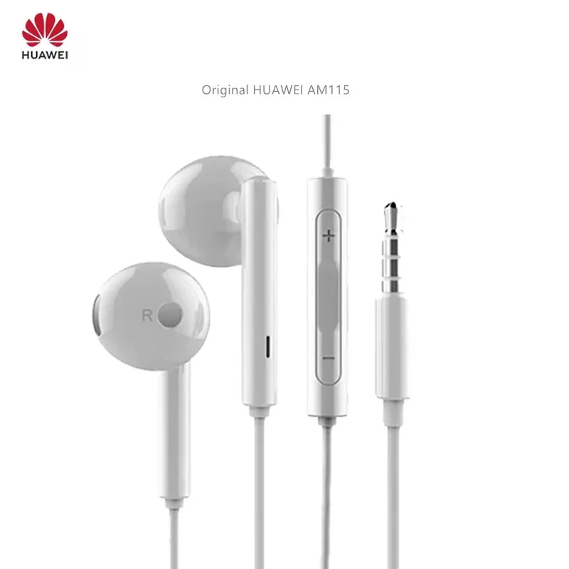 Original huawei am115 fone de ouvido in ear com controle de volume mic ...
