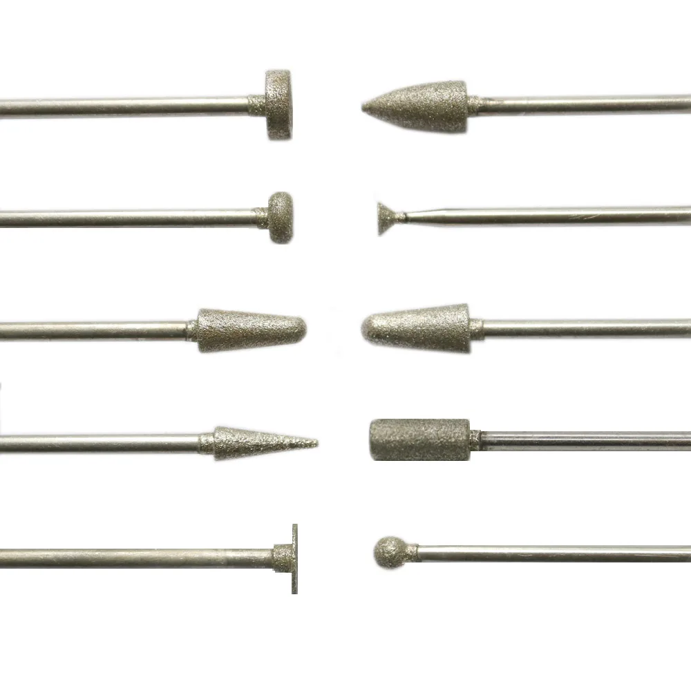 10pcs-mixed-dental-lab-tool-2-35mm-shank-HP-diamond-burs-Diamond ...