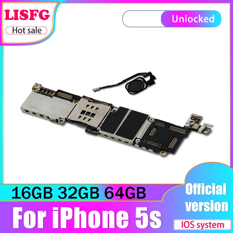 16gb/32gb/64gb mainboard for iphone 5S Motherboard Without Touch ID ...