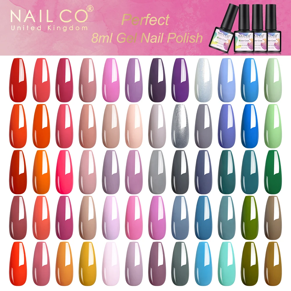 NAILCO-8ml-Gel-Nail-Polish-Varnish-Stylish-Color-Lucky-Glitter-Gel ...