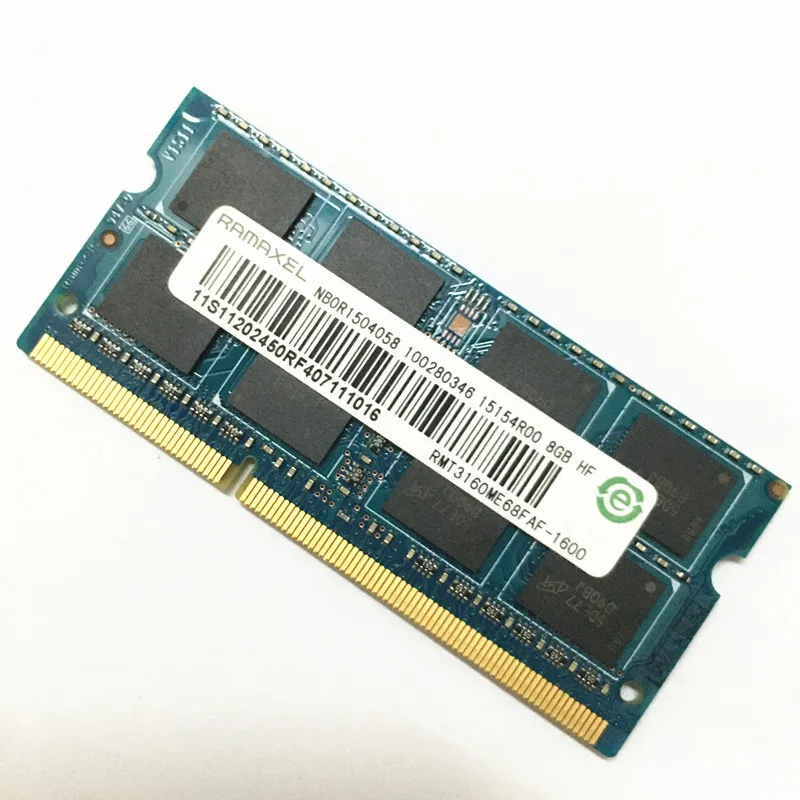 RAMAXEL original DDR3 RAMS 8GB 2RX8 PC3L-12800S-11 DDR3 1600MHZ ...