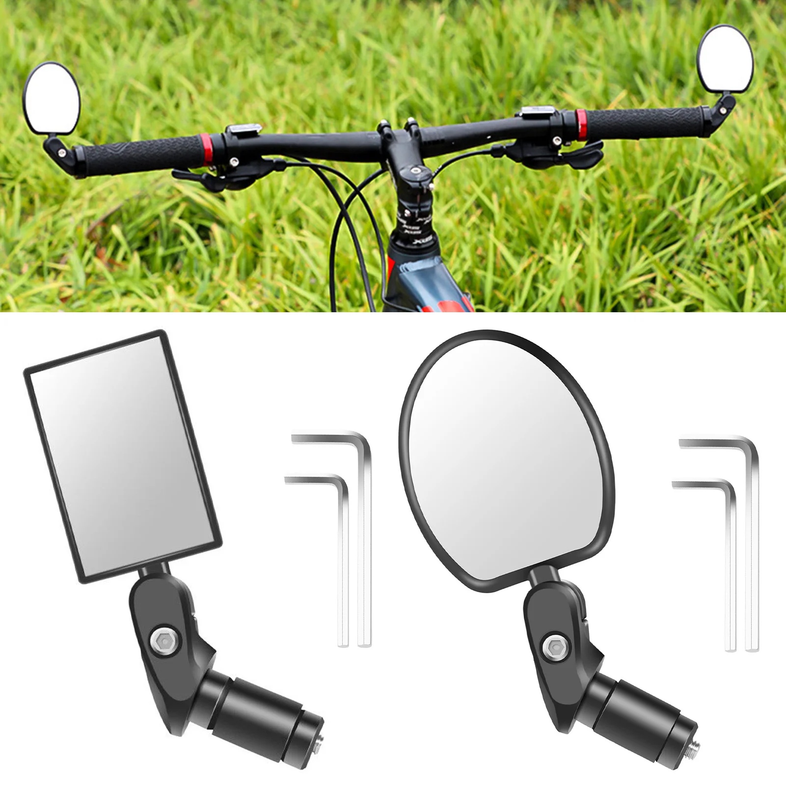 Universal-Bicycle-Handlebar-Reflector-Rear-View-Mirror-Mountain-Bike ...