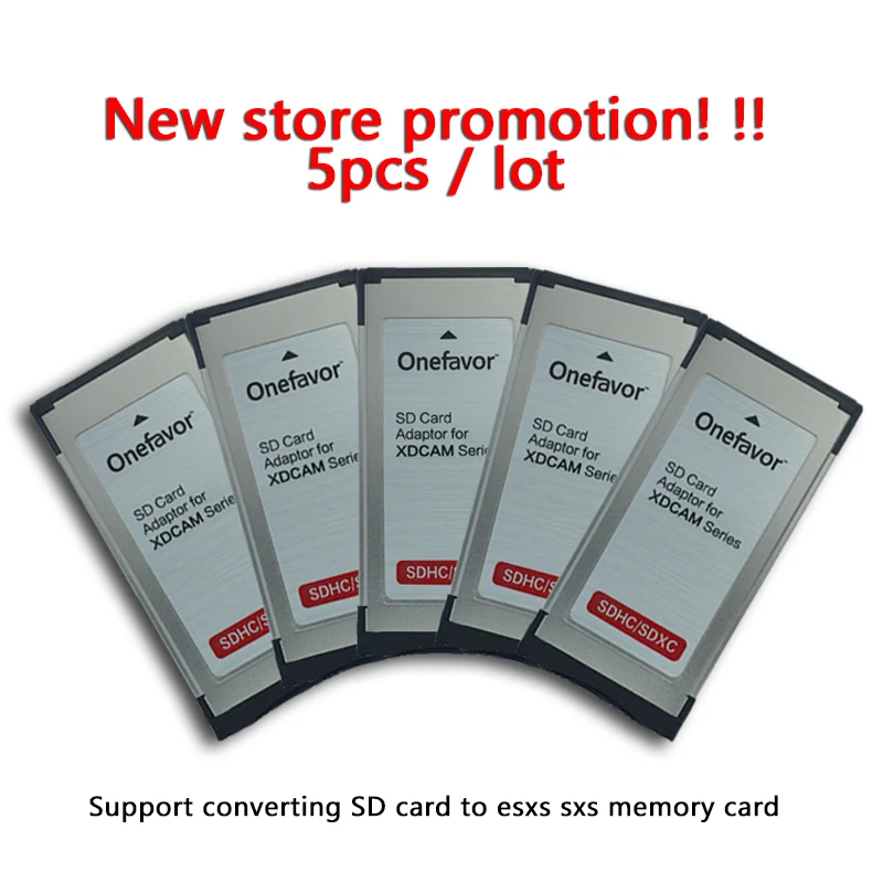 5pcs a lot Onefavor SD/SDHC/SDXC Memory Card to 34MM Express Card ...