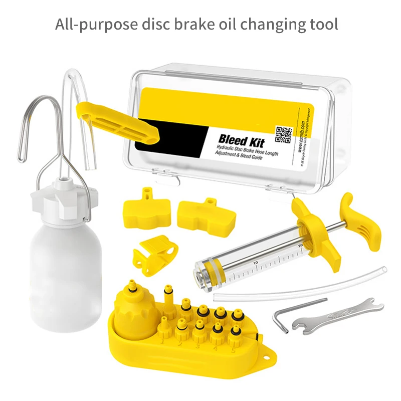 Bicycle Hydraulic Disc Brake Oil Bleed Kit Funnel Syringe For SHIMANO ...