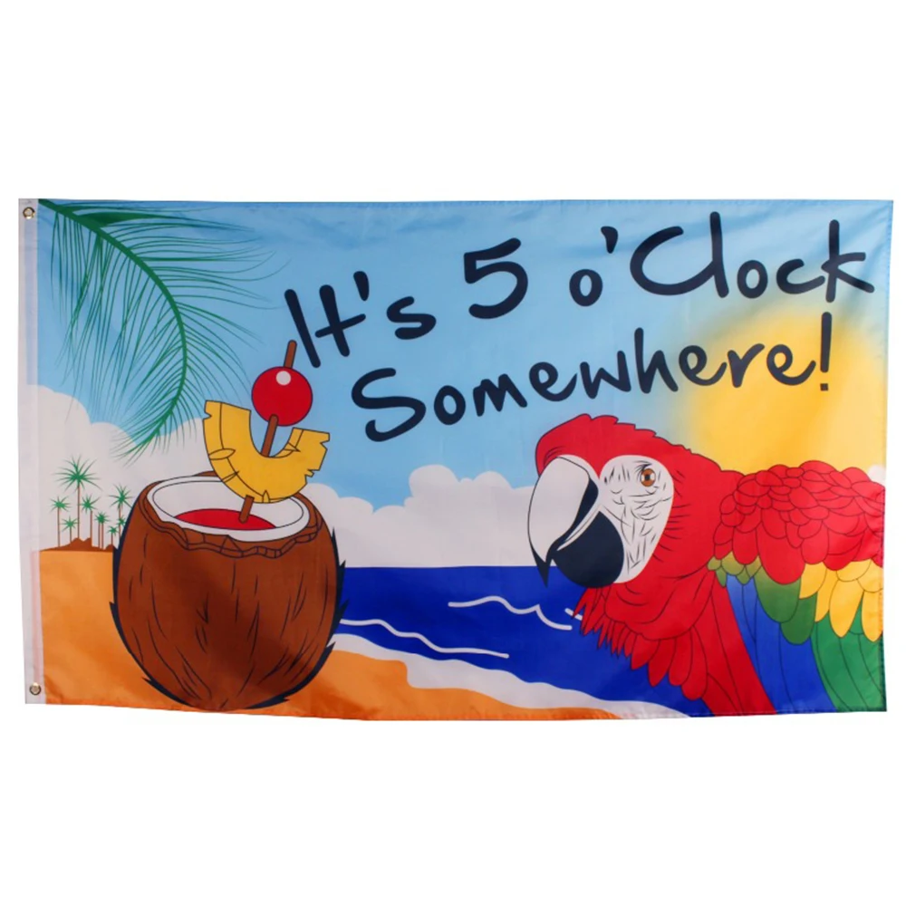 Margaritaville Jimmy Buffett Parrot Flag 3x5FT banner 100D 150X90CM ...