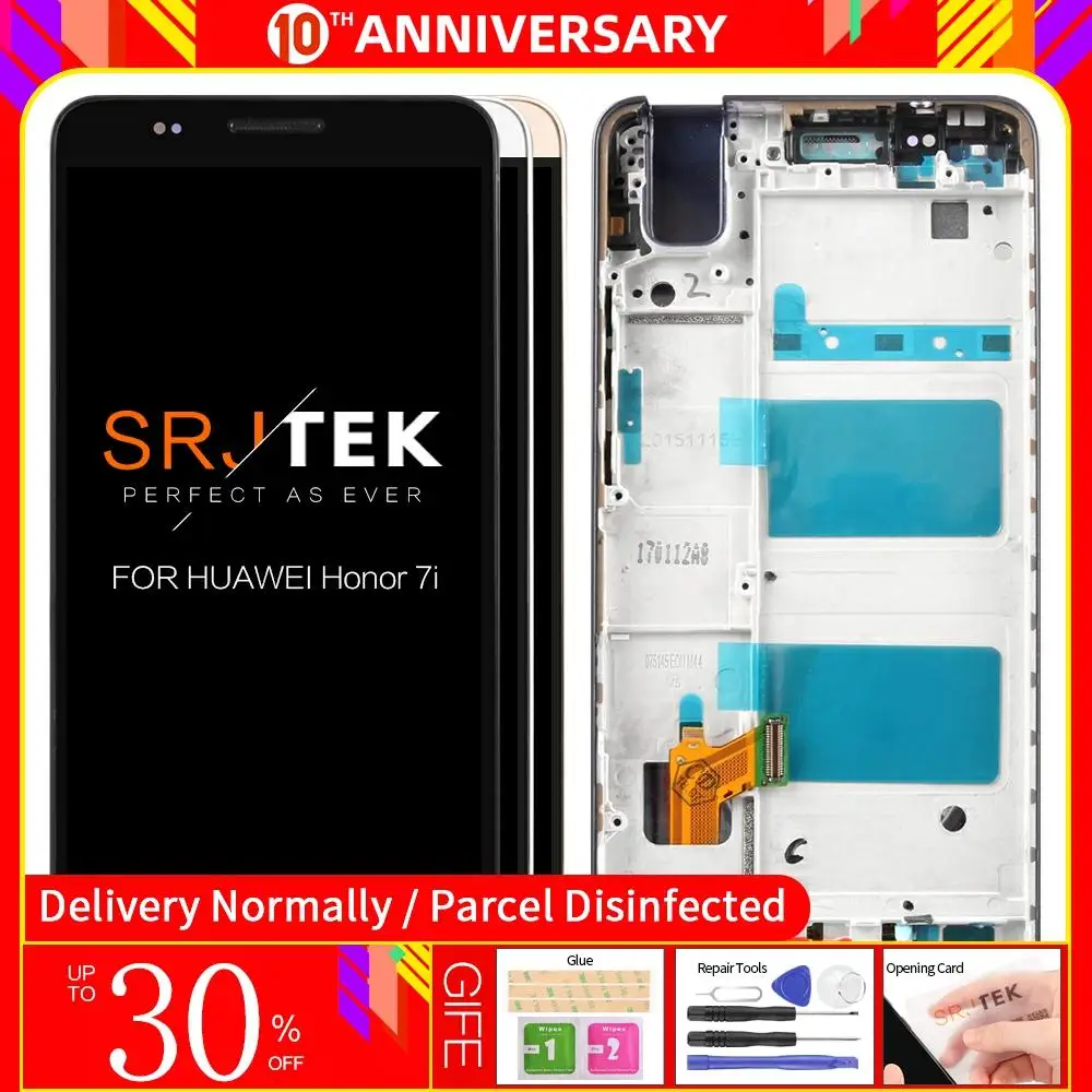 Srjtek 5,2 "1920x1080 para HUAWEI Honor 7i LCD Digitalizador de ...