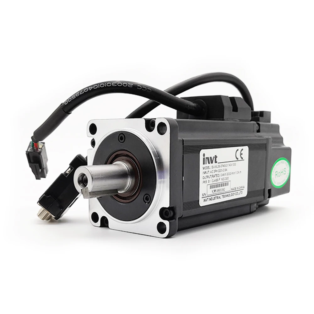 Servomotor de CA invt DA200, 400W, 0.4kW, monofásico, 220V, 3000rpm, 1 ...
