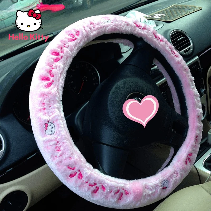 Hello-Kitty-fashion-ladies-car-steering-wheel-strawberry-autumn-and ...